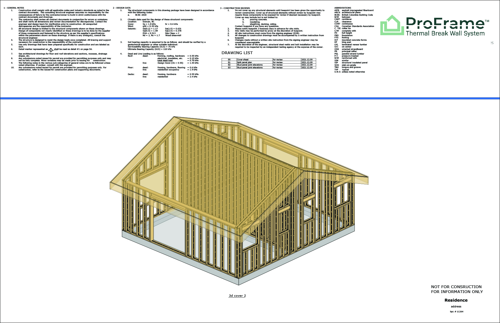Engineering Sample - Pro Frame Wall System